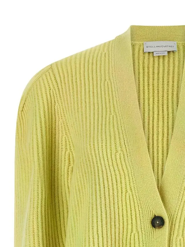 Stella McCartney V-neck Pocket Cardigan - Yellow