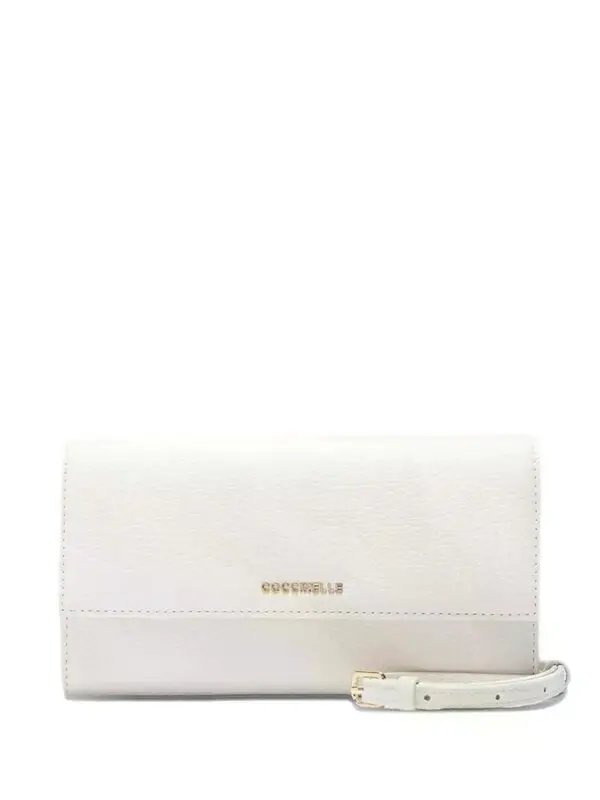 COCCINELLE Metallic-logo Wallet - White