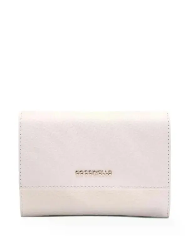 COCCINELLE Metallic-logo Wallet - White