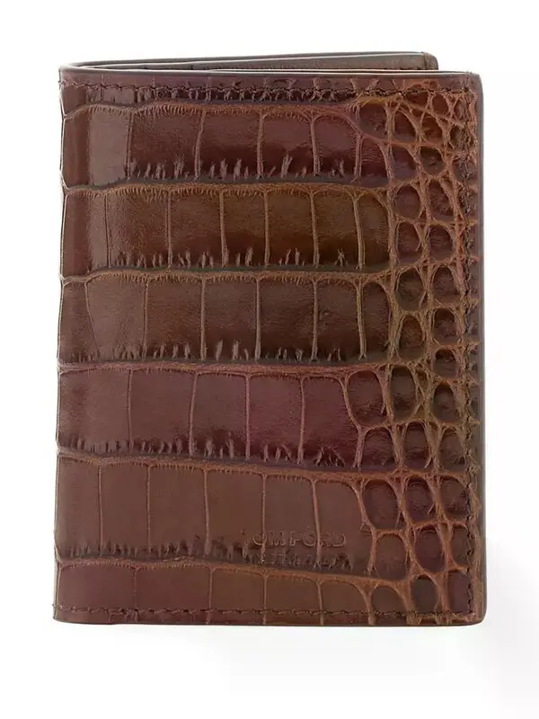 TOM FORD Embossed Leather Wallet