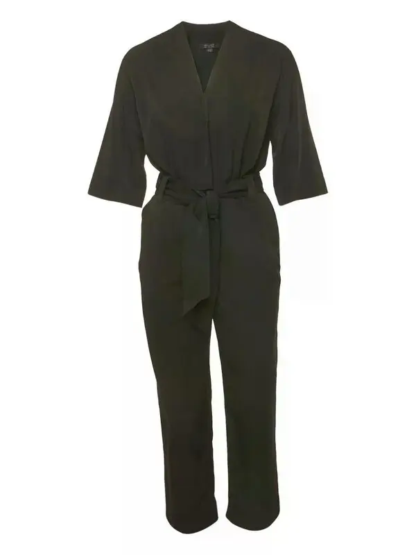 ALLSAINTS Buttoned Belted Jumpsuit - Black