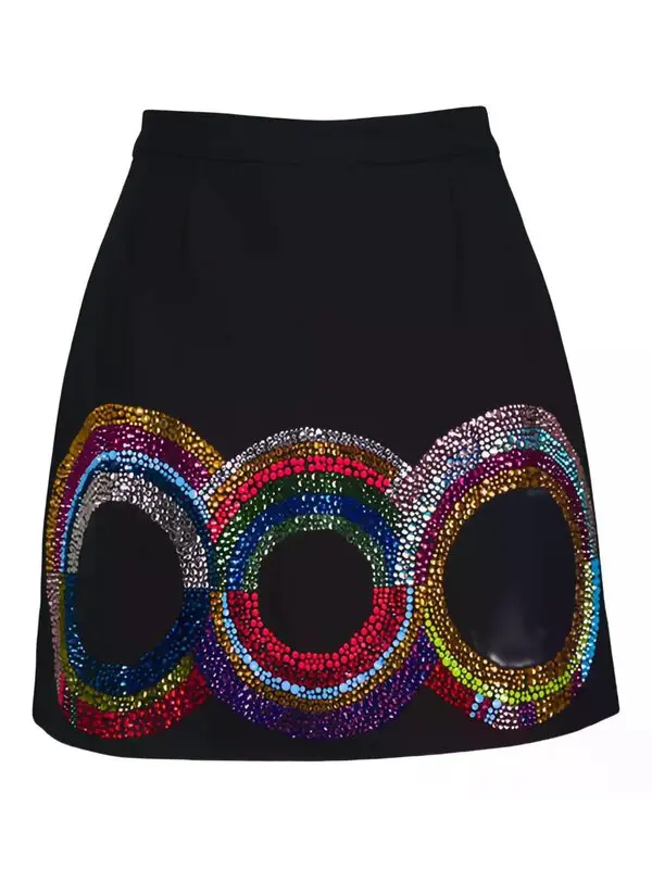 Libertine Embellished Mini Skirt - Black