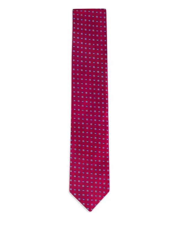 Eton Dotted Neck Tie - Red