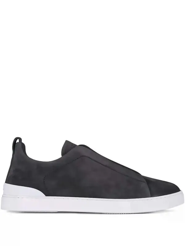 Zegna Triple Stitch™ Suede Sneakers - Grey
