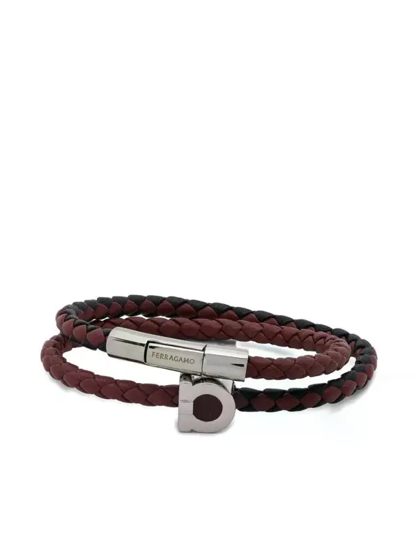 FERRAGAMO Braided Double-wrap Bracelet - Red