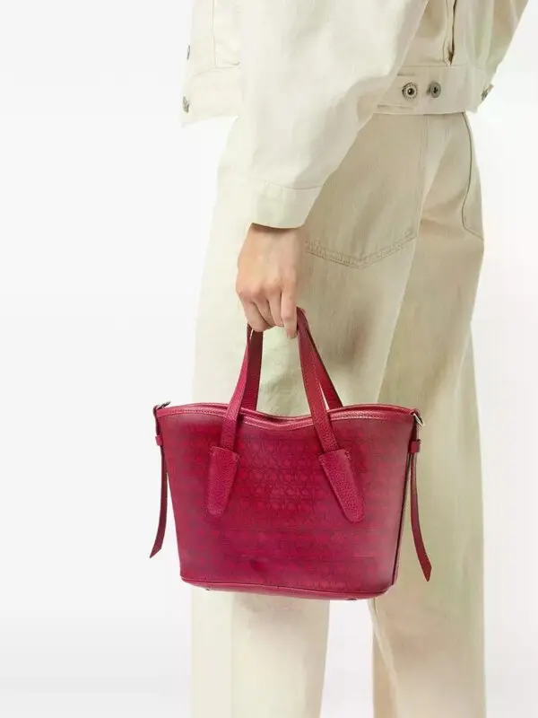 COCCINELLE Monogram Pattern Tote - Red