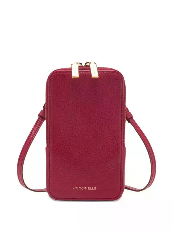 COCCINELLE Flor Zip Phone Bag - Red