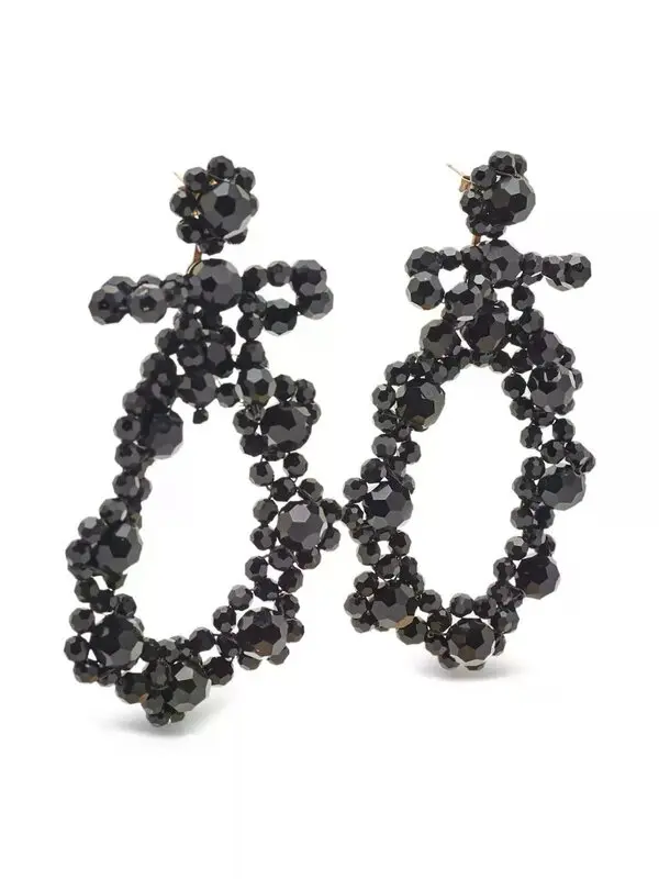 Simone Rocha Beads Drop Earrings - Black
