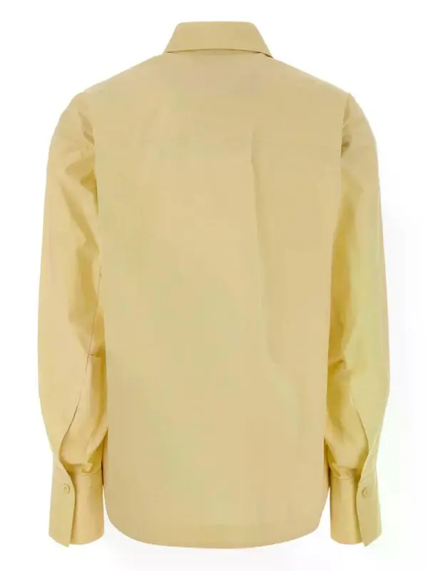 Attico Diana Poplin Shirt - Yellow