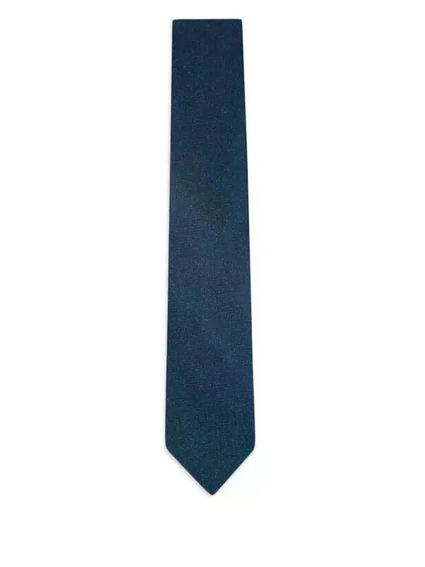 PAOLO ALBIZZATI Textured Wool Tie - Blue