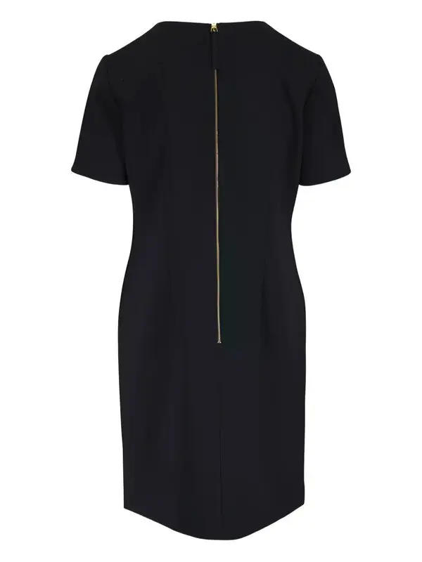 Carolina Herrera Floral-Embroidered Mini Dress In Black | Editorialist