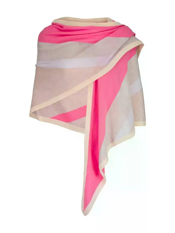 Kinross Cashmere Cameo Striped Scarf - Neutrals