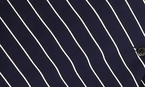 Universal Standard Anya Ponte Skirt - Navy Blue Pinstripe