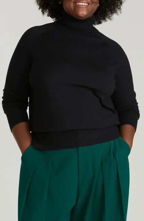Universal Standard Renee Raglan Sleeve Turtleneck Sweater