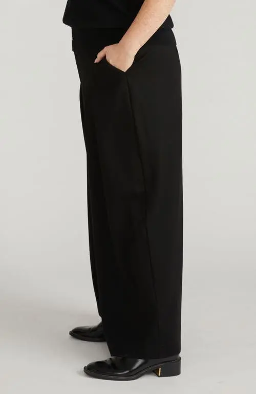 Universal Standard Palais Ponte Wide-leg Pants - Black