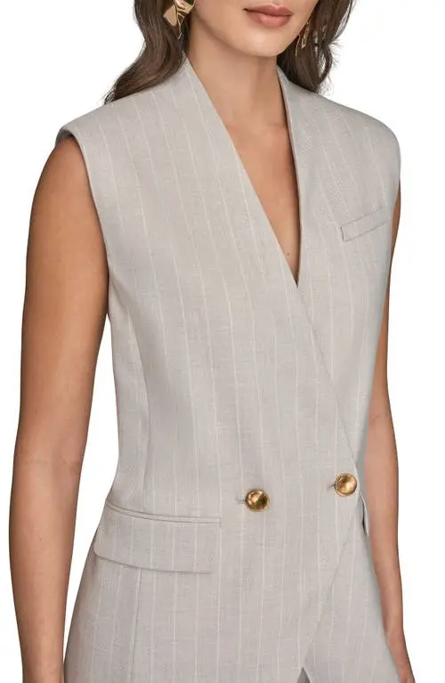 Donna Karan New York Pinstripe Vest
