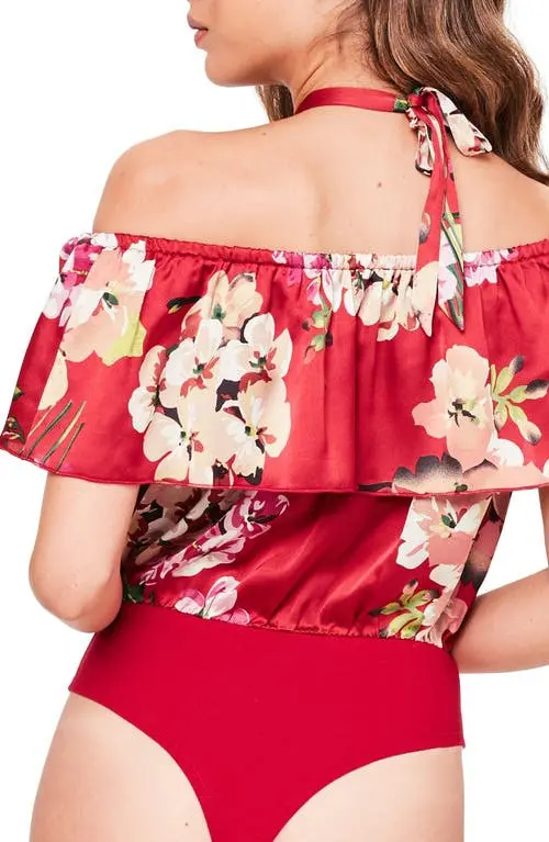 Missguided Ruffle Off-the-shoulder Bodysuit