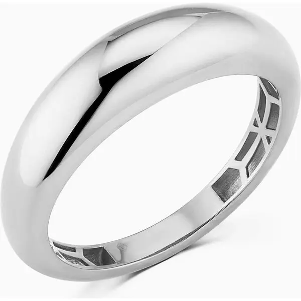 ORADINA Polished Dome Band Ring - Sterling Silver