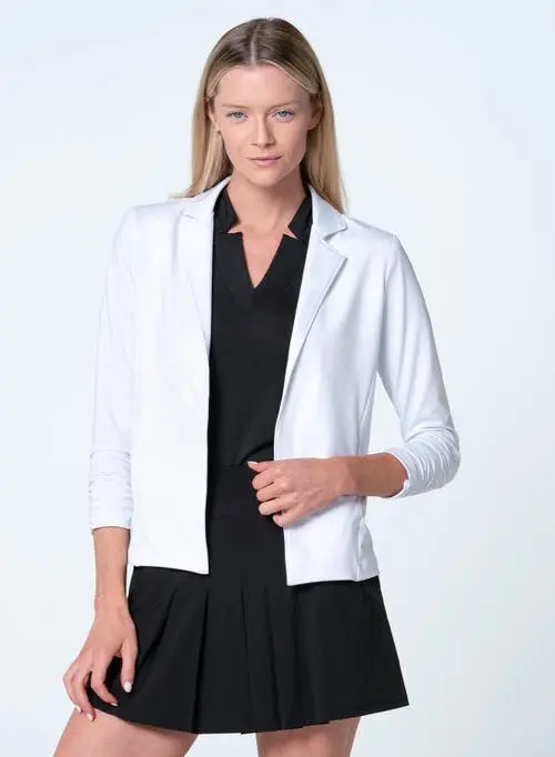 Lucky In Love Blazer - White