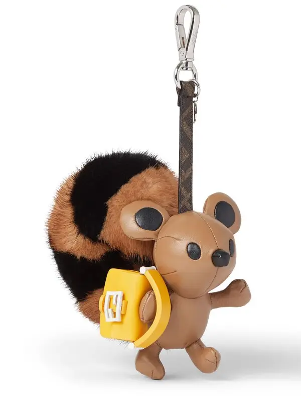 Fendi Ferret Charm - Beige