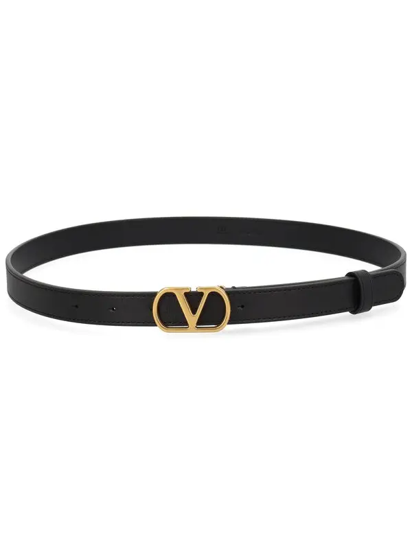 Valentino Garavani V-logo Signature Belt - Black