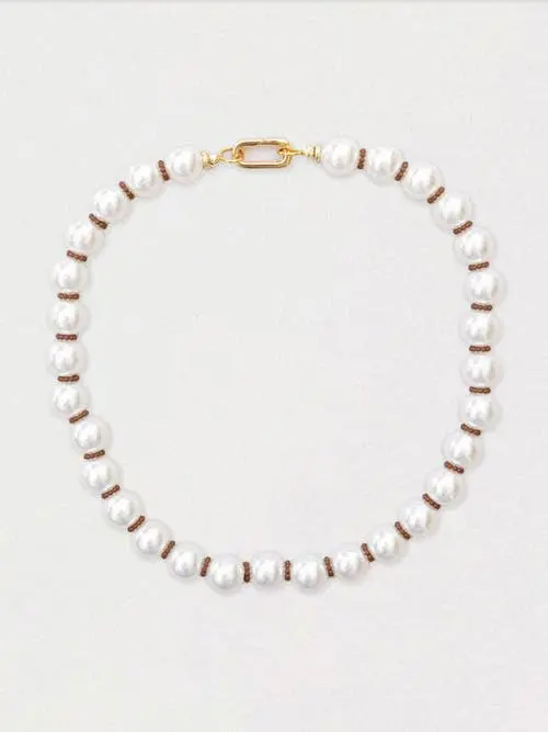 BY LILLA Audrey Necklace - Pearl