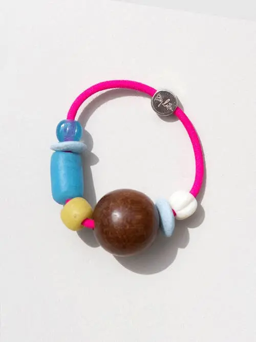 BY LILLA Blowfish Capsule Bracelet Hairtie - Multi