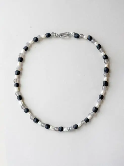 BY LILLA Onyx Necklace - Multi