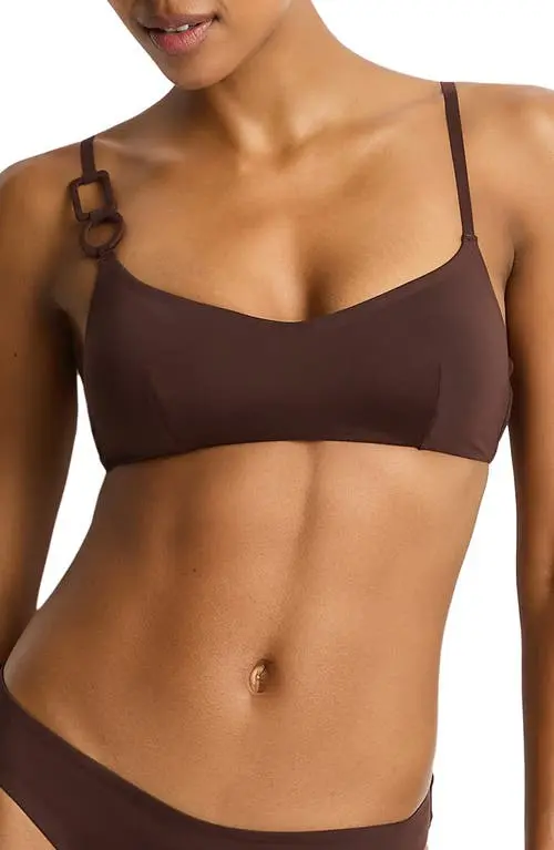 SEA LEVEL Mythos Scoop Neck Bikini Top - Cocoa