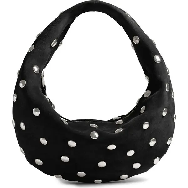 Khaite Olivia Studded Suede Hobo Bag