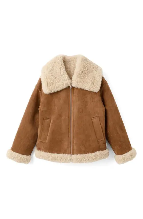 Mango Adriana Faux Shearling Jacket