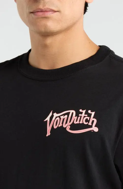 VON DUTCH Graphic Logo T-shirt