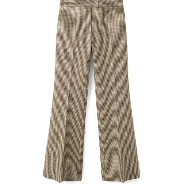 Mango Gina Houndstooth Microcheck Pants