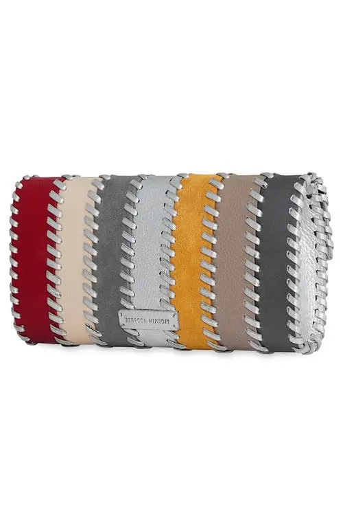 Rebecca Minkoff Whipstitch Patchwork Leather Clutch