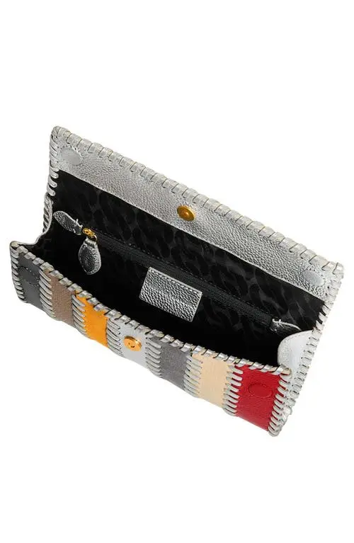 Rebecca Minkoff Whipstitch Patchwork Leather Clutch