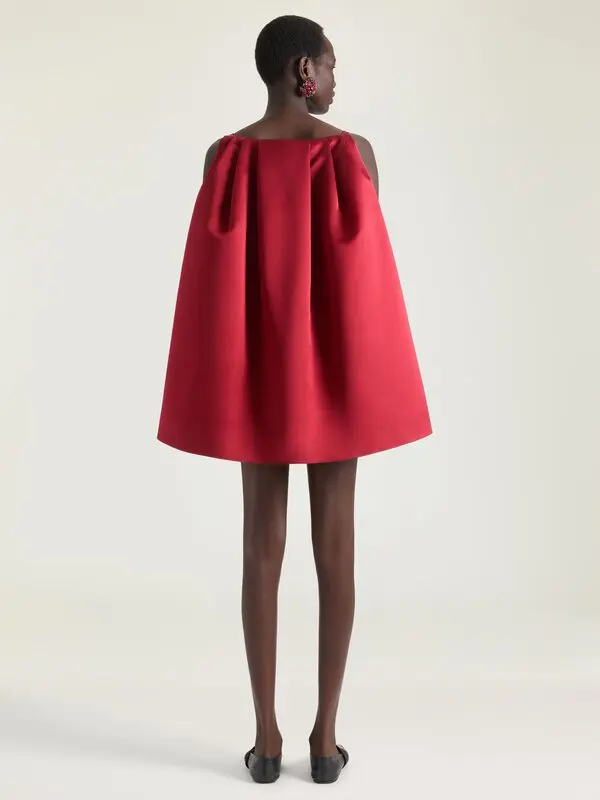 Givenchy Sliced Mini Dress With Cape