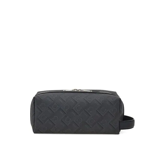 FERRAGAMO Leather Wash Bag - Multicolor