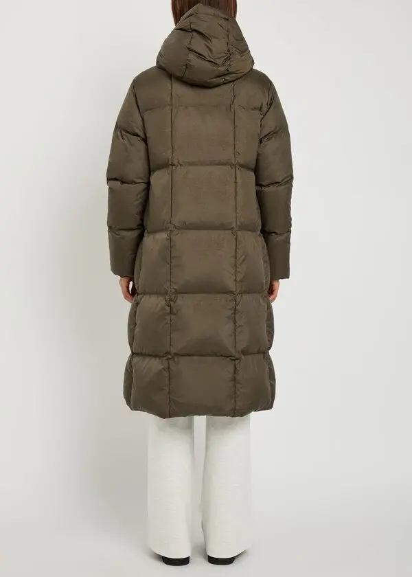 Varley Katya Hooded Padded Nylon Coat - Olive