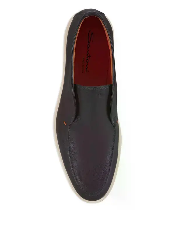 Santoni Slip-on Leather Boots