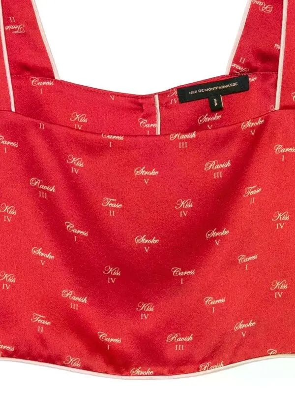 Kiki De Montparnasse Printed Pyjama Top