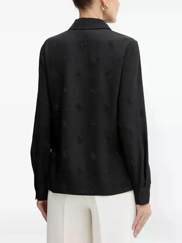 Guess Beaded Collared Blouse