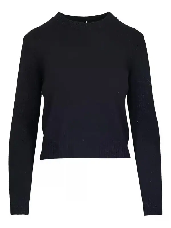 LISA YANG Round-neck Long-sleeve Sweater - Black