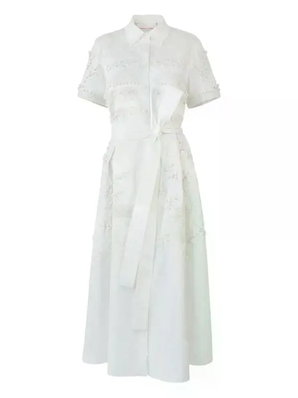 Carolina Herrera Embroidered Midi Dress