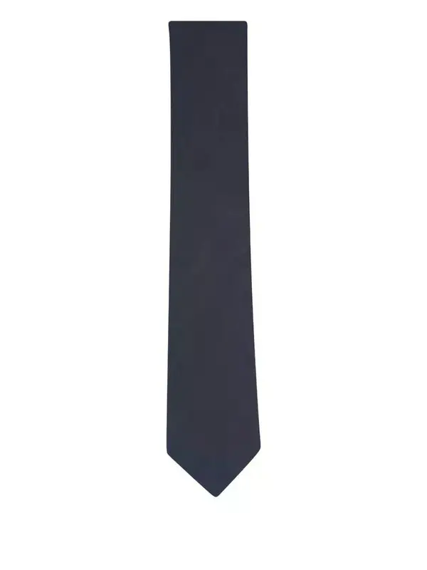 Canali Bouclé Neck Tie - Grey