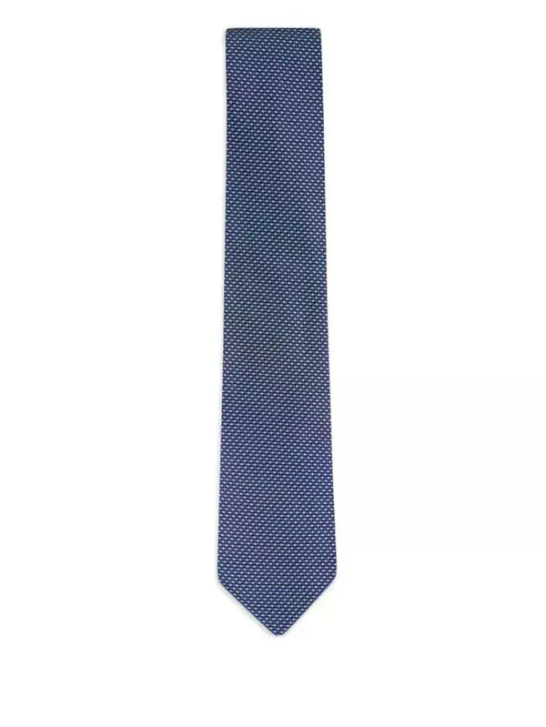 Eton Patterned Neck Tie - Blue