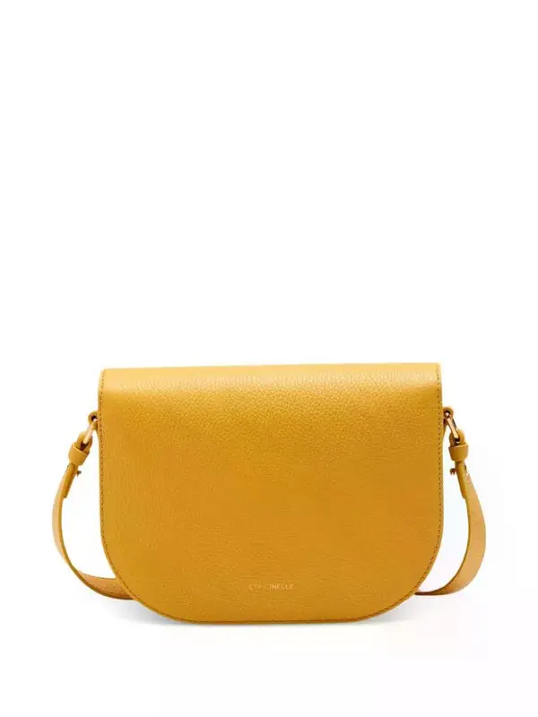 COCCINELLE Dew Leather Crossbody Bag - Yellow