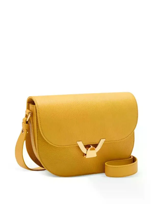 COCCINELLE Dew Leather Crossbody Bag - Yellow