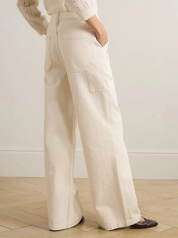 MOTHER The Chisel Sneak High-rise Straight-leg Jeans - Neutrals
