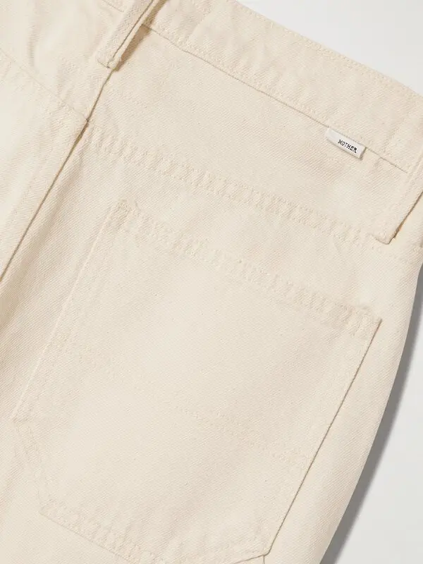 MOTHER The Chisel Sneak High-rise Straight-leg Jeans - Neutrals