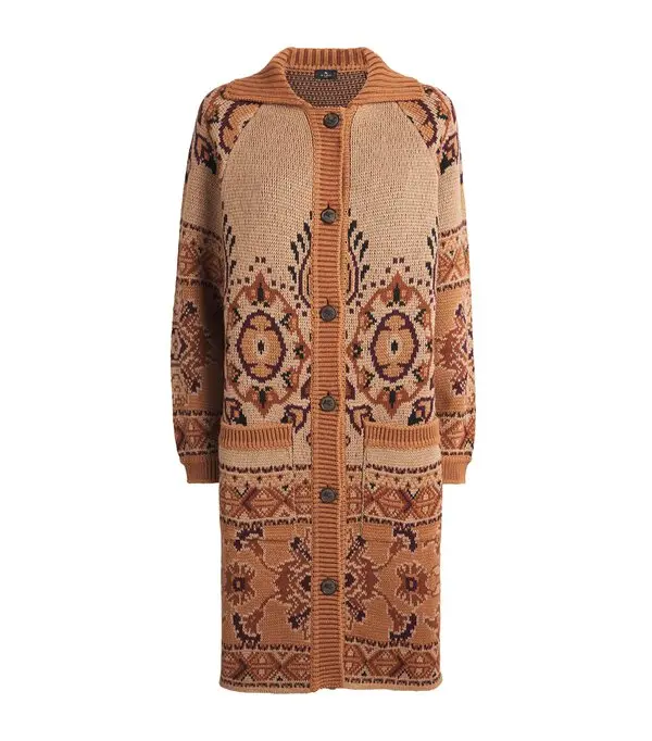 Etro Wool-blend Longline Cardigan